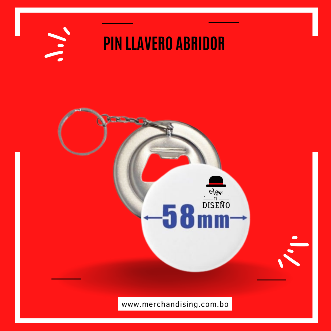 PIN LLAVERO ABRIDOR - MERCHANDISING